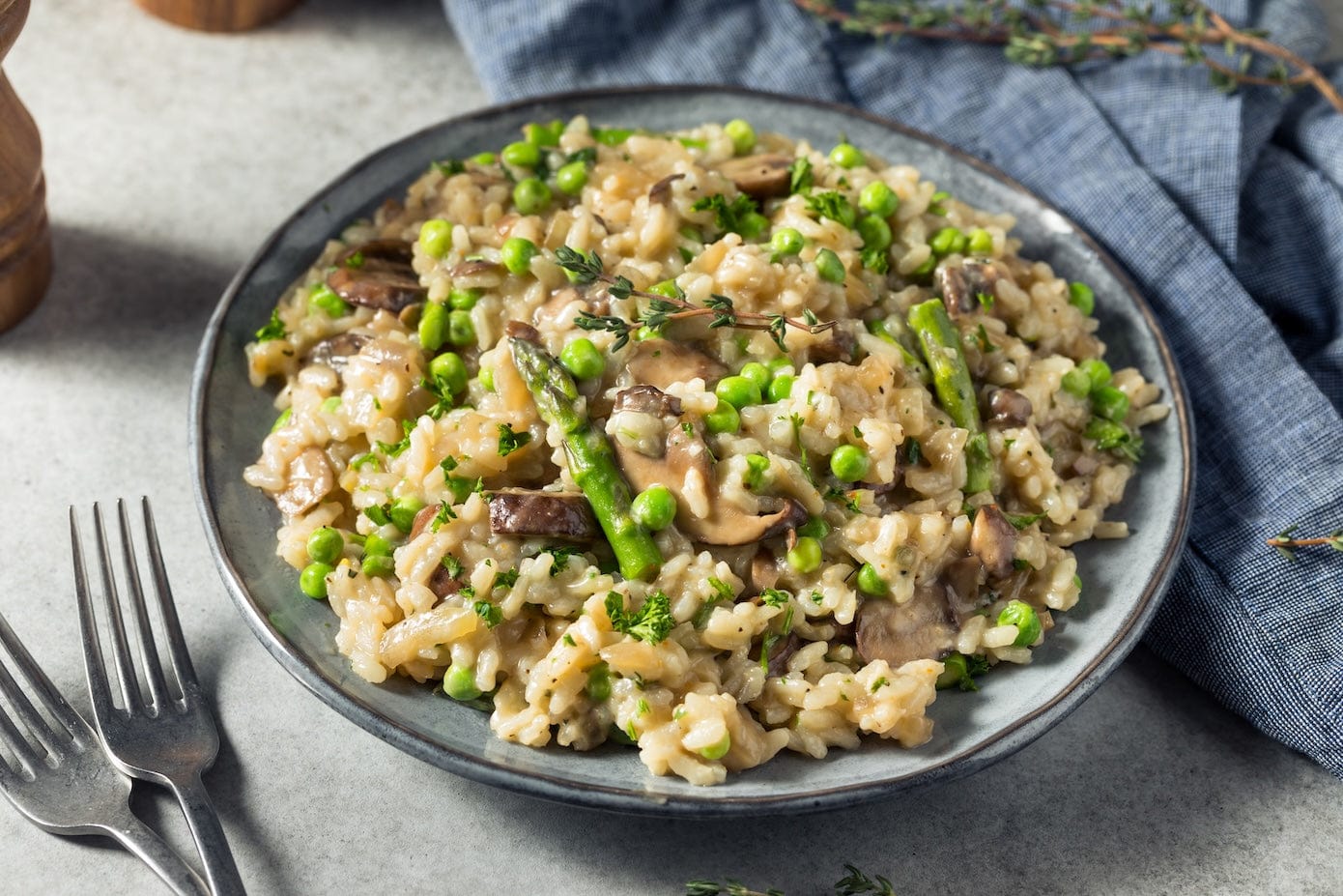 Elevated Mushroom Asparagus Risotto Recipe – Savory Spice
