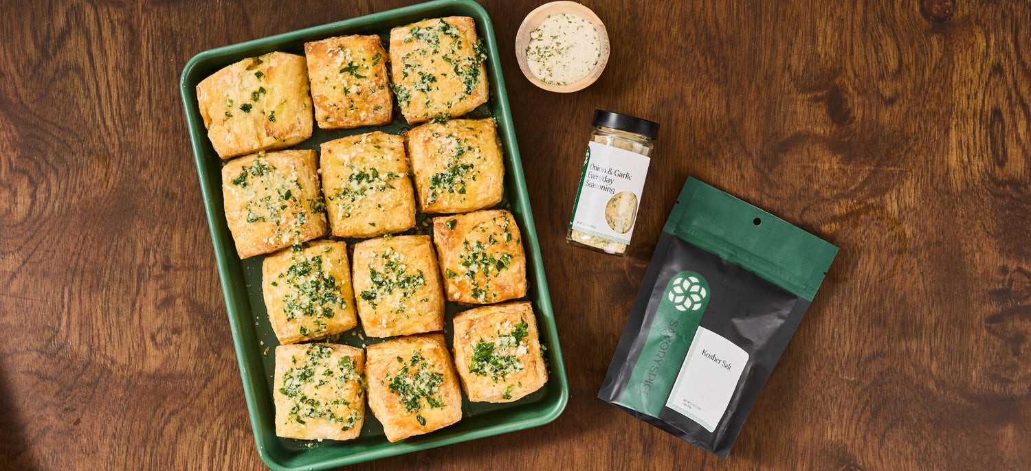 Onion & Garlic Bread Biscuits Recipe – Savory Spice