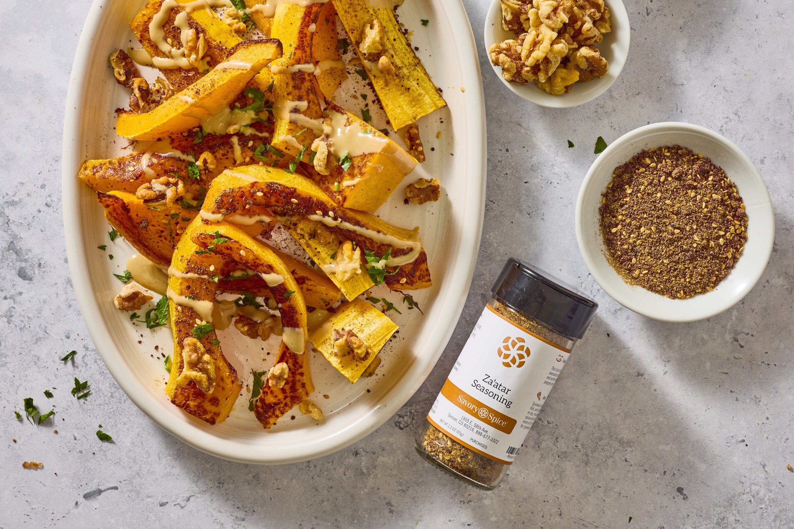 Za’atar Roasted Squash with Citrus Drizzle – Savory Spice