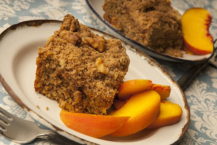 Palisade Peach Spice Streusel Cake Recipe – Savory Spice