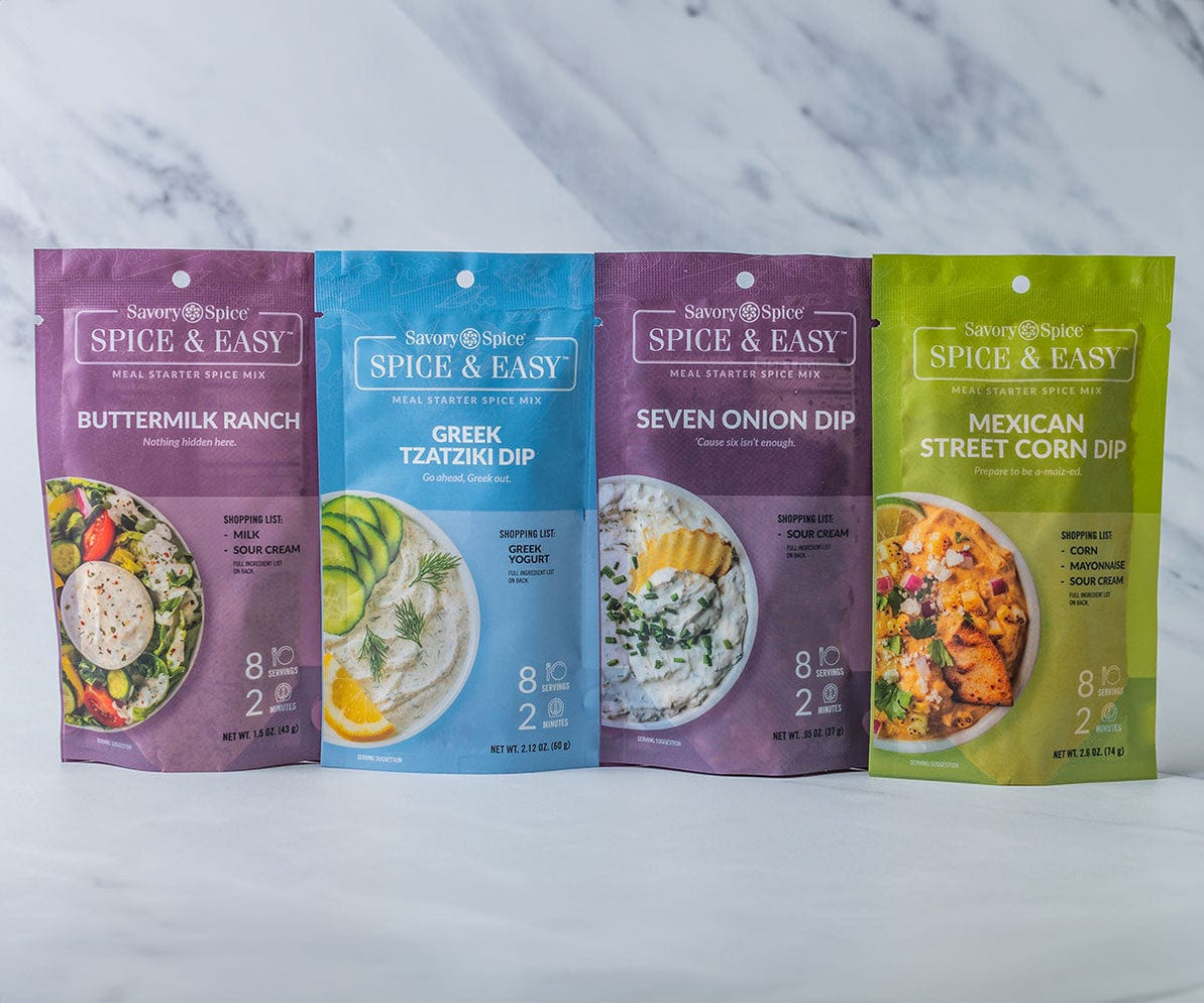 Fabulous Four Dip Collection (Variety of Dip Mix Packets) — Savory Spice