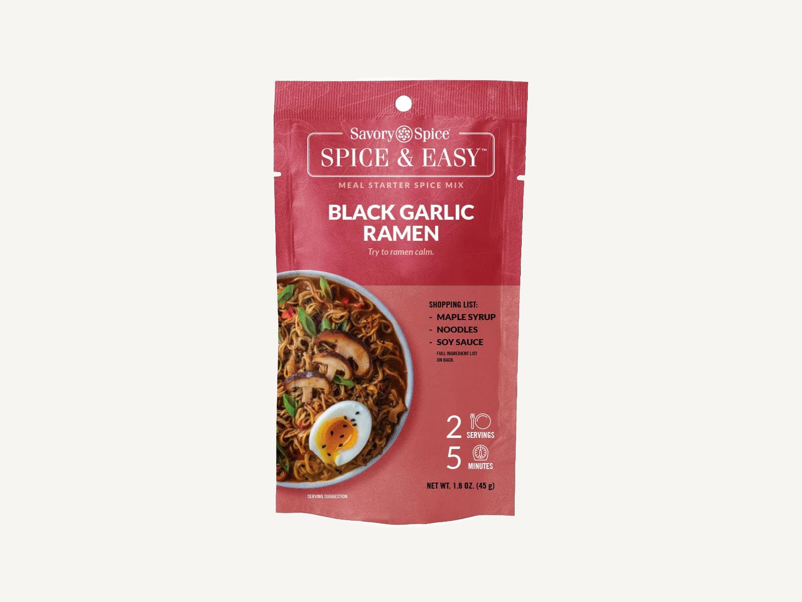 Black Garlic Ramen Recipe Packet – Savory Spice
