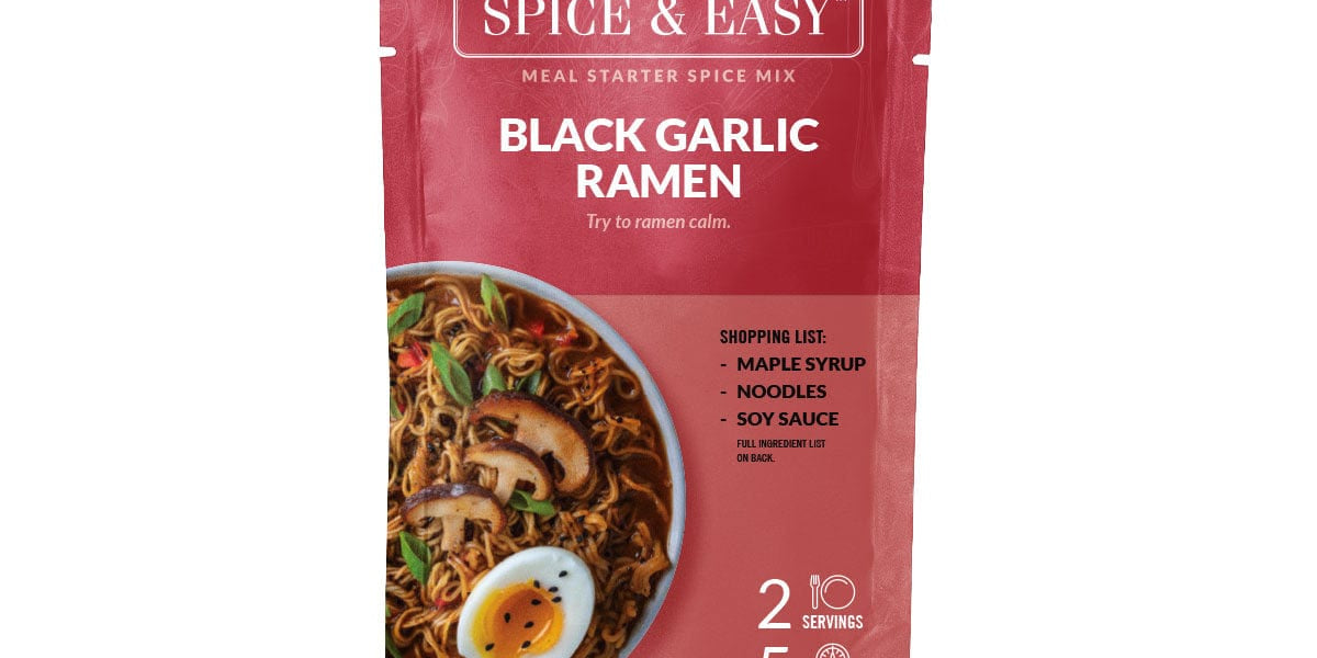 Black Garlic Ramen Recipe Packet — Savory Spice
