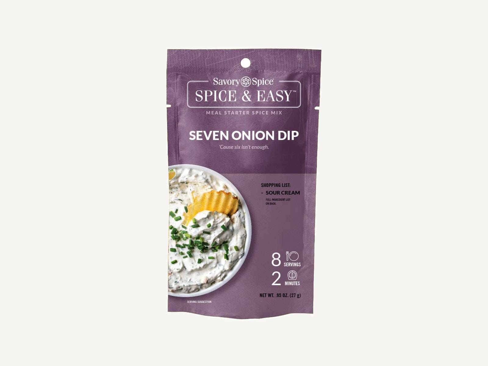 Seven Onion Dip Mix Packet – Savory Spice