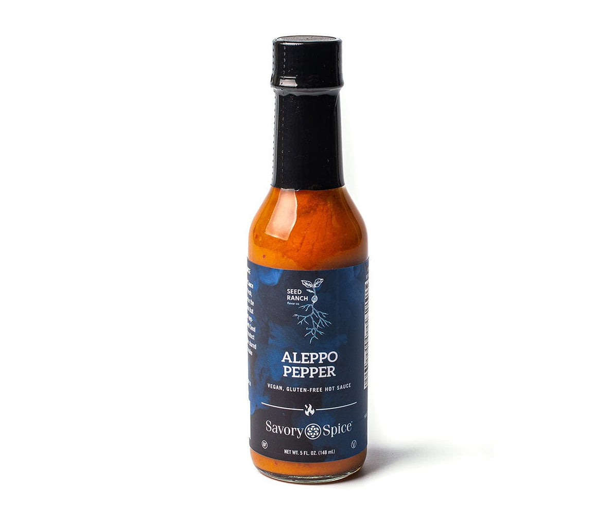 Aleppo Pepper Hot Sauce, 5 fl oz Seed Ranch Seasoning | Savory Spice